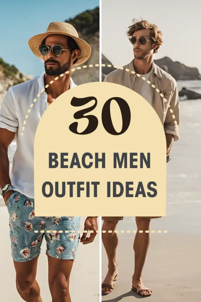 30+ Beach Men Outfit Ideas to Look Stylish by the Shore