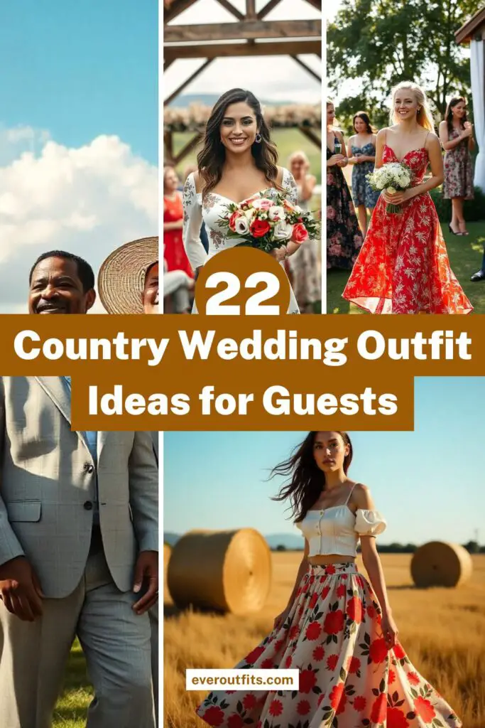 22+ Stunning Country Wedding Outfit Ideas for Guests