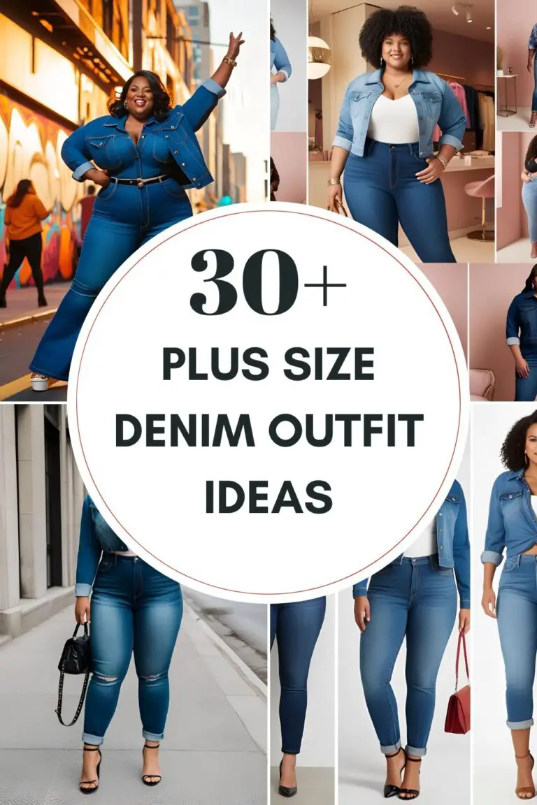 30+ Plus Size Denim Outfit Ideas for Chic and Comfortable Styling