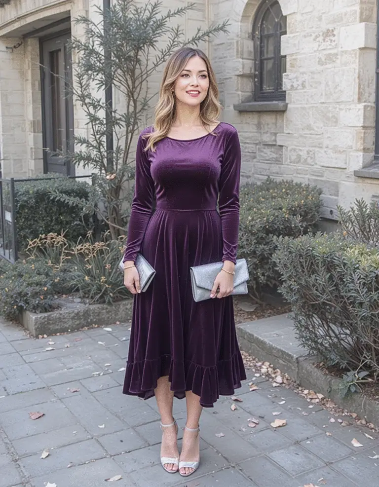 40+ Purple Christmas Outfit Ideas to Make Your Holiday Style Pop